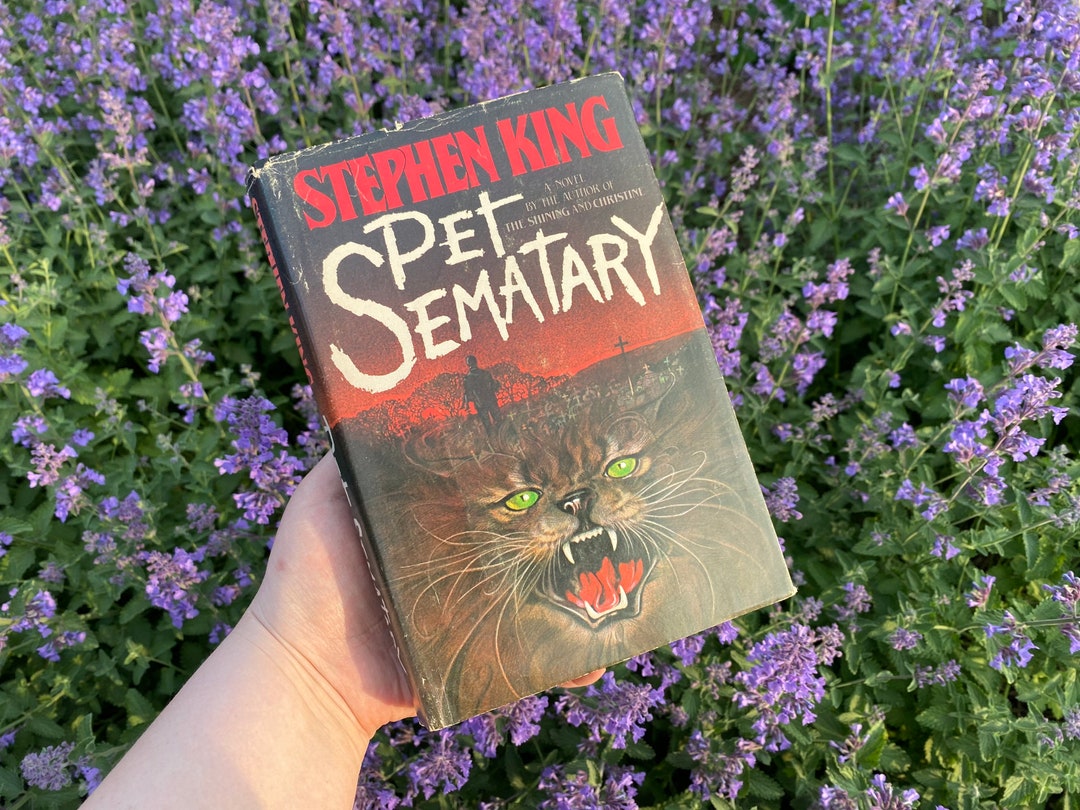 Pet Sematary Stephen King 1980s Book Club Edition RIPPED Dust Jacket ...