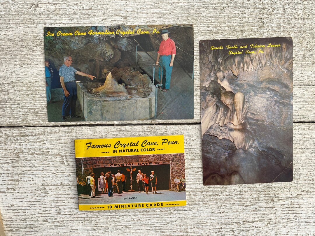 Vintage Pennsylvania Post Cards - Crystal Cave - Kutztown, Pennsylvania ...