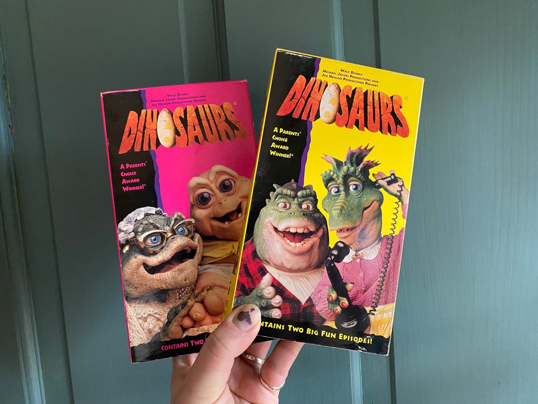 Dinosaurs Series VHS Movies 4 & 5 • Untested • Vintage Nostalgic VHS ...