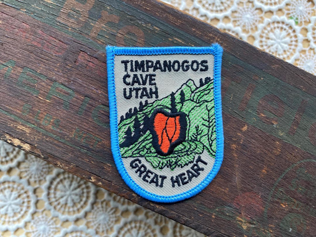 Vintage Utah Patch - Timpanagos Cave, Utah | Great Heart | Vintage ...