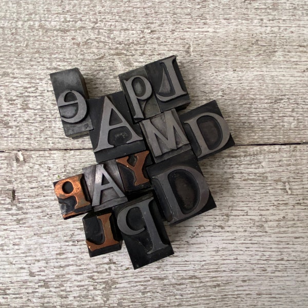 Letterpress Blocks - Etsy