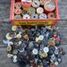 Button / Wooden Spool Thread Lot - Spools for Crafting Vintage Sewing ...