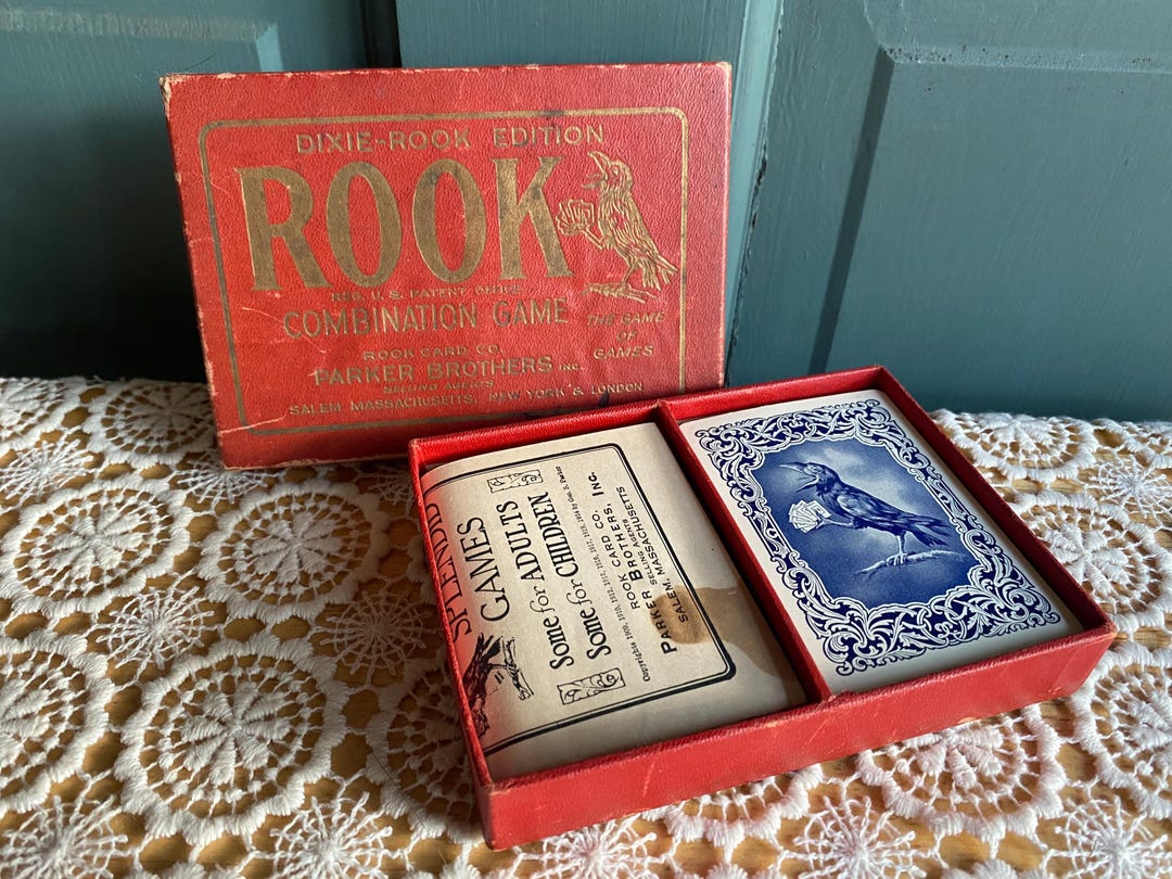 Parker Brothers ROOK Antique Game Complete Vintage 1920s Card Game Box ...