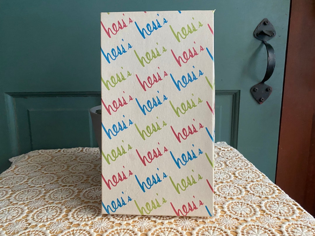 Small Vintage Hess Department Store Box | Vintage Colorful Gift Box ...