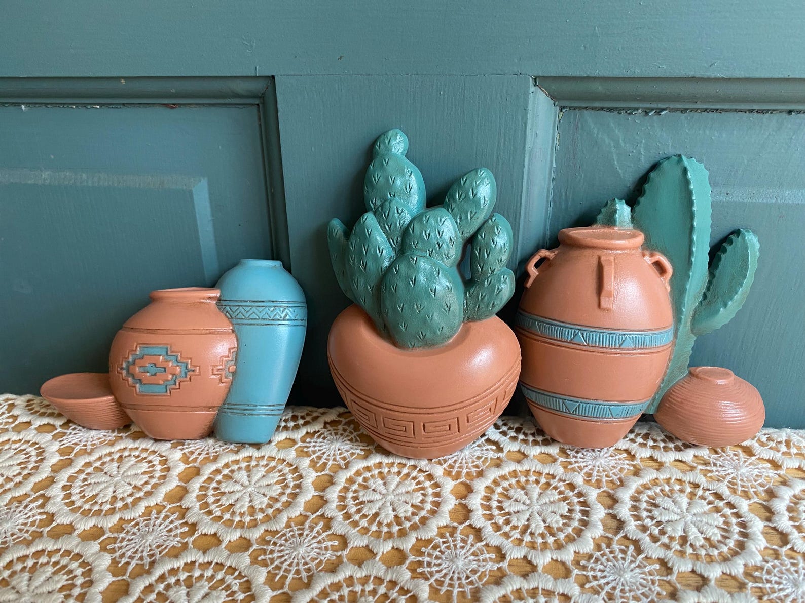 3 Piece Cactus Wall Decor | Cactus / Pots Desert Style Wall Decor 3 ...