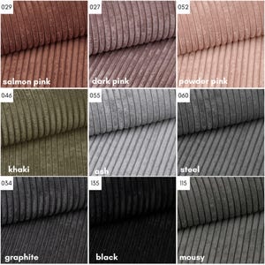 Upholstery Fabric Corduroy by the METER | Textured Corduroy Fabric ...