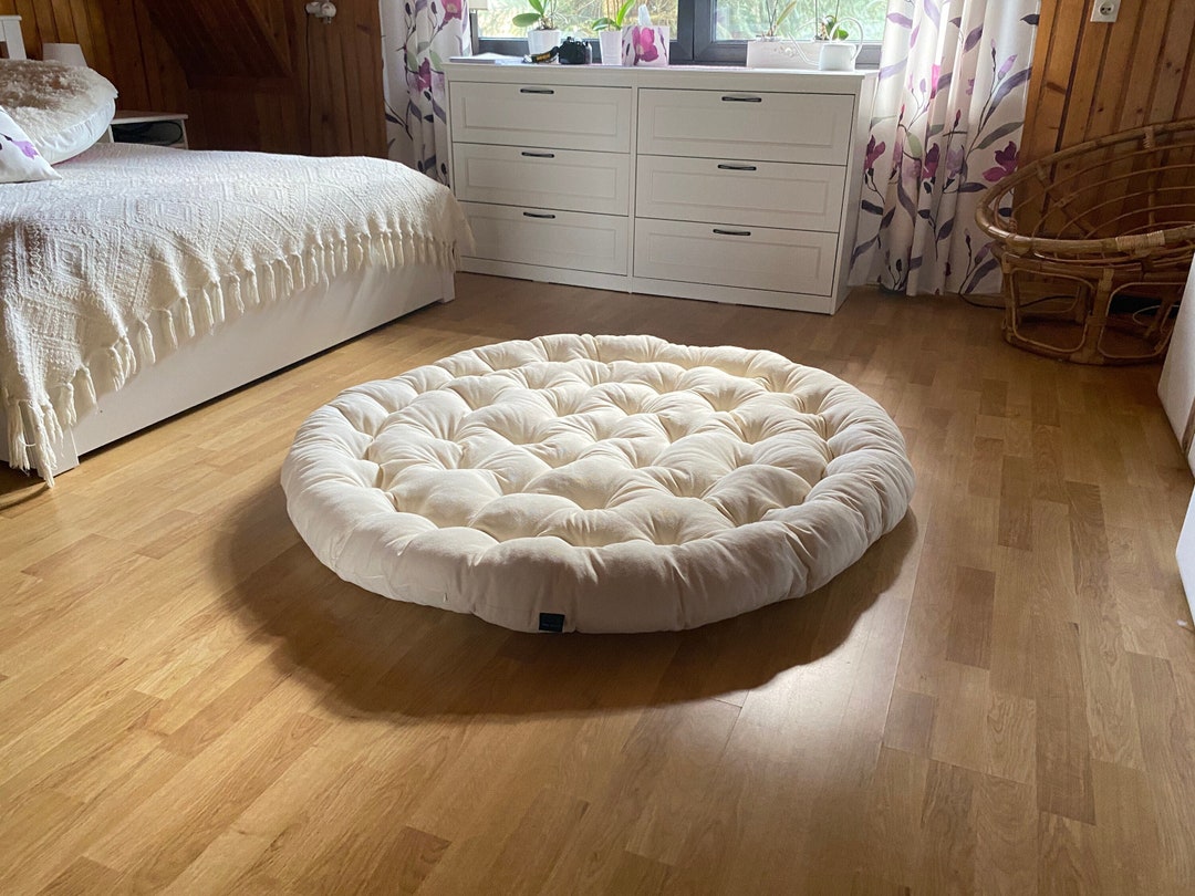 Cotton Floor Cushion Seating Custom Floor Cushion Natural Reading Nook ...
