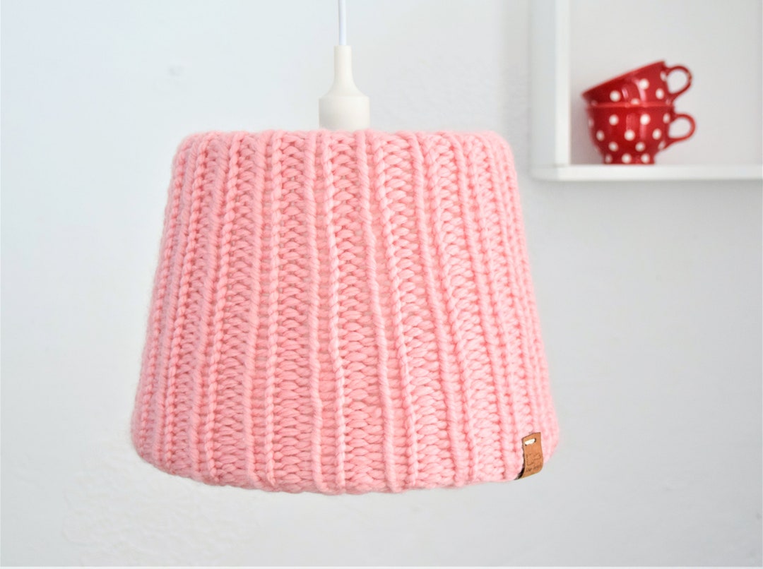 Woolen Lampshade, Scandinavian Style, Handmade, Knitted Lampshade ...