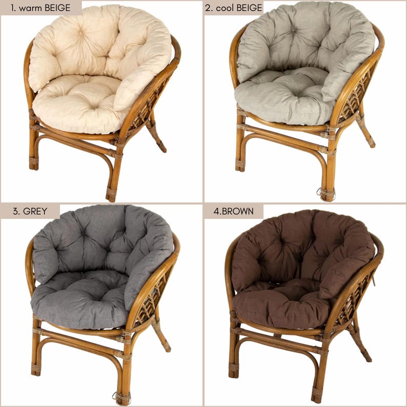 Cushion for the Rattan Chair | CUSHION ONLY | Pillow for the Outdoor ...