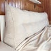 Corduroy Back Headboard Cushion - Long Backrest Cushion - Triangular ...