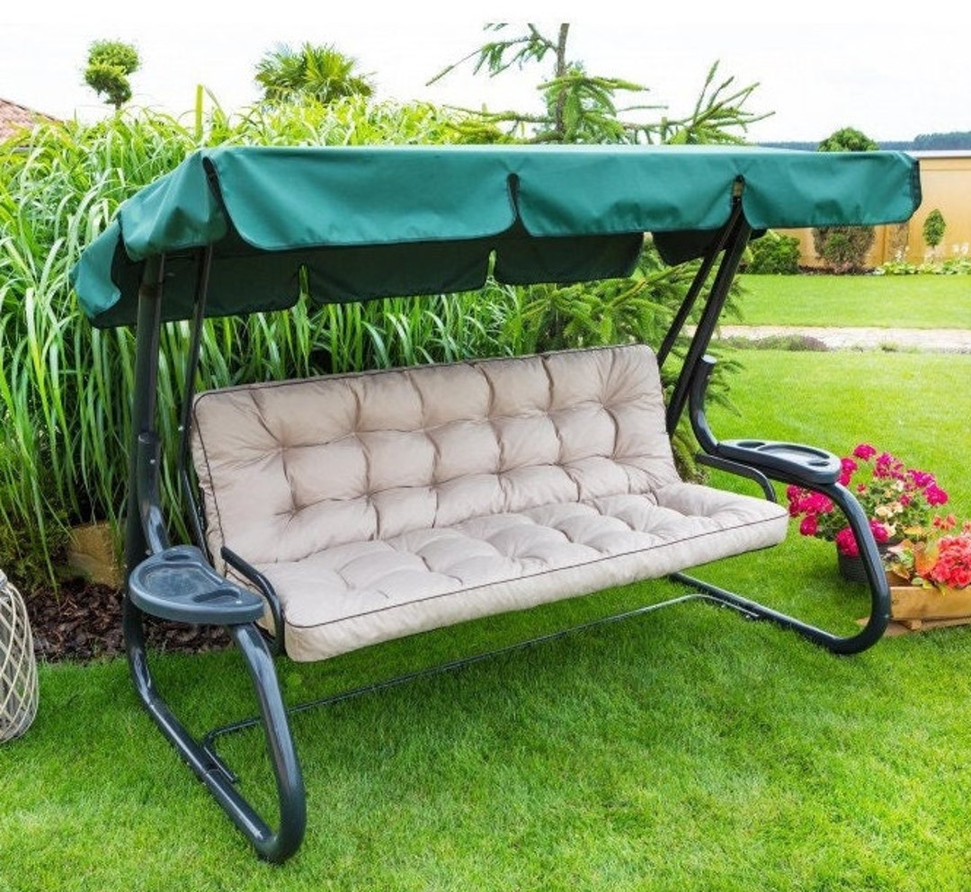 Swing Cushion + 2 Small Pillows | SIZES | Soft Outdoor Pool Pad With ...