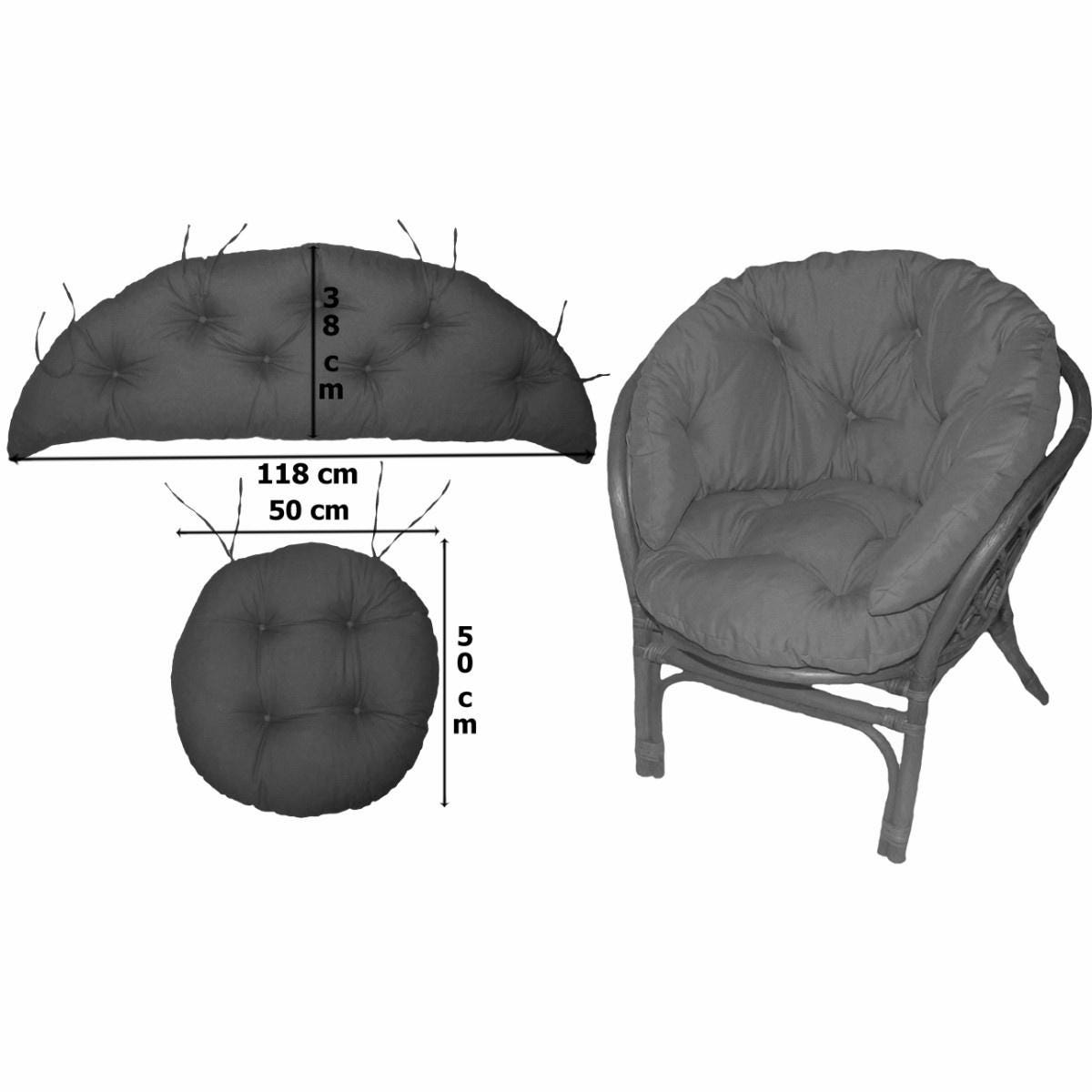 Cushion for the Rattan Chair | CUSHION ONLY | Pillow for the Outdoor ...
