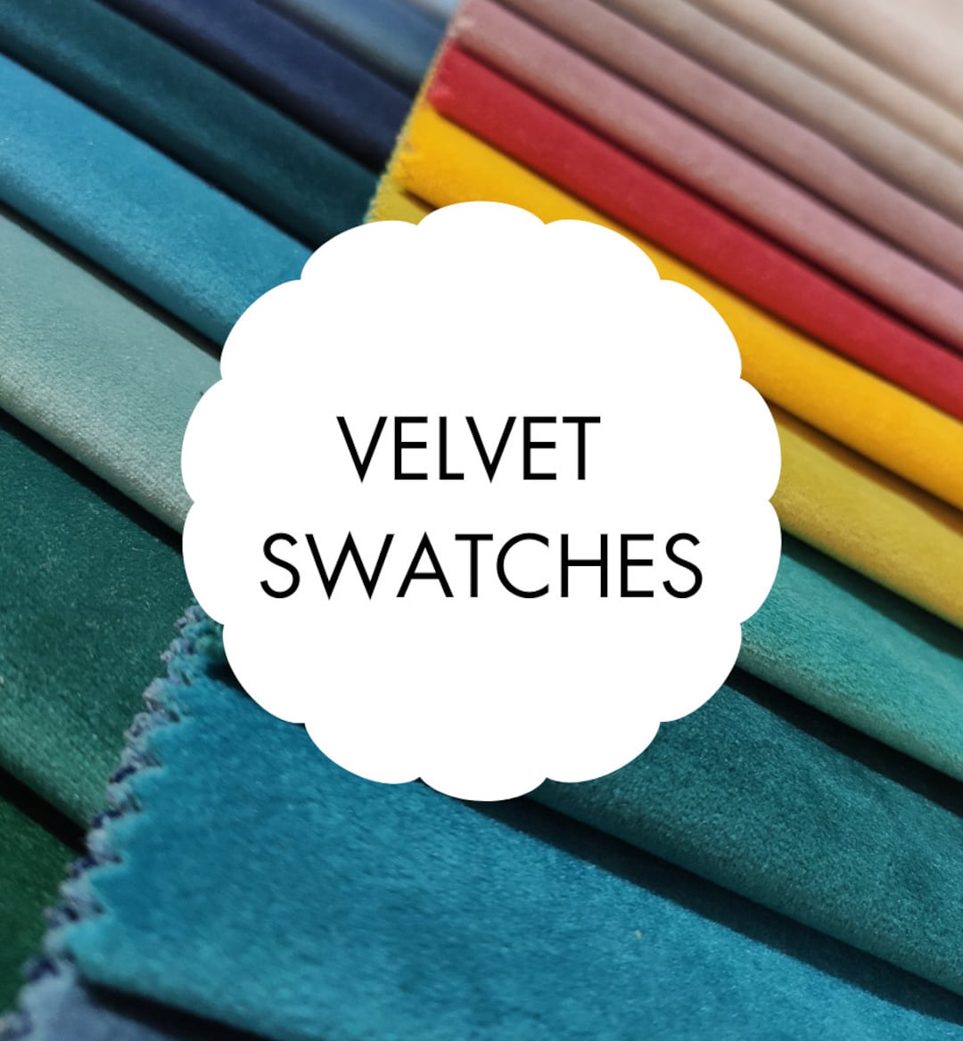 FABRIC SWATCHES - VELVET - 3 Colors - Etsy