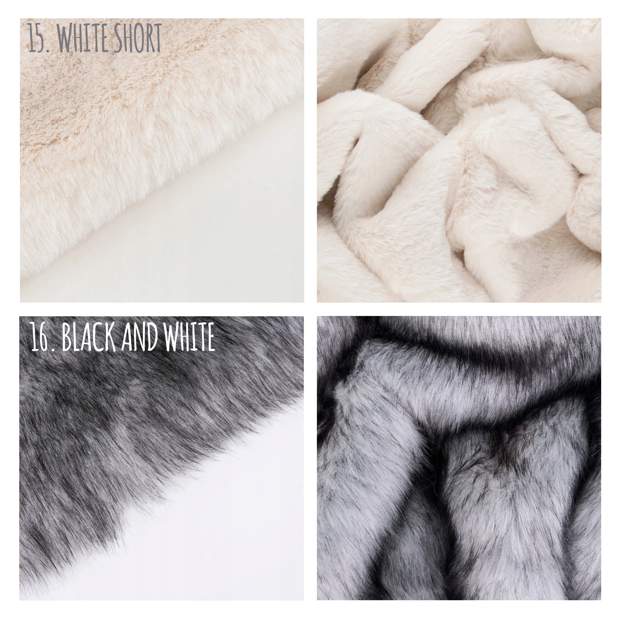 FAUX FUR FABRIC Smooth Soft Fabric Fabric for Clothes and - Etsy