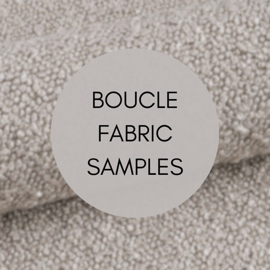 BOUCLE FABRIC SAMPLES - 3 Colors - Etsy
