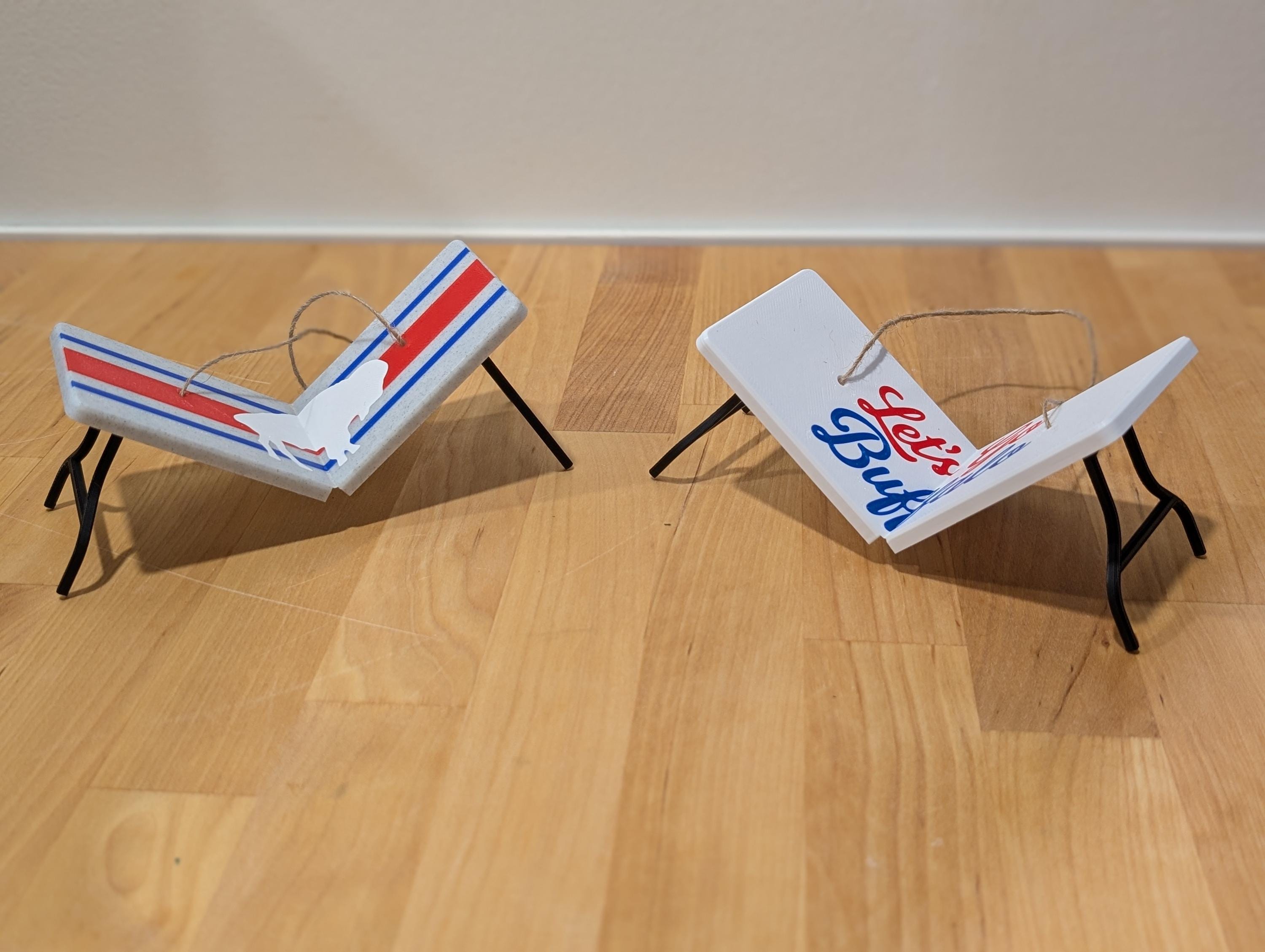 Buffalo Bills Broken Table Ornament - Etsy