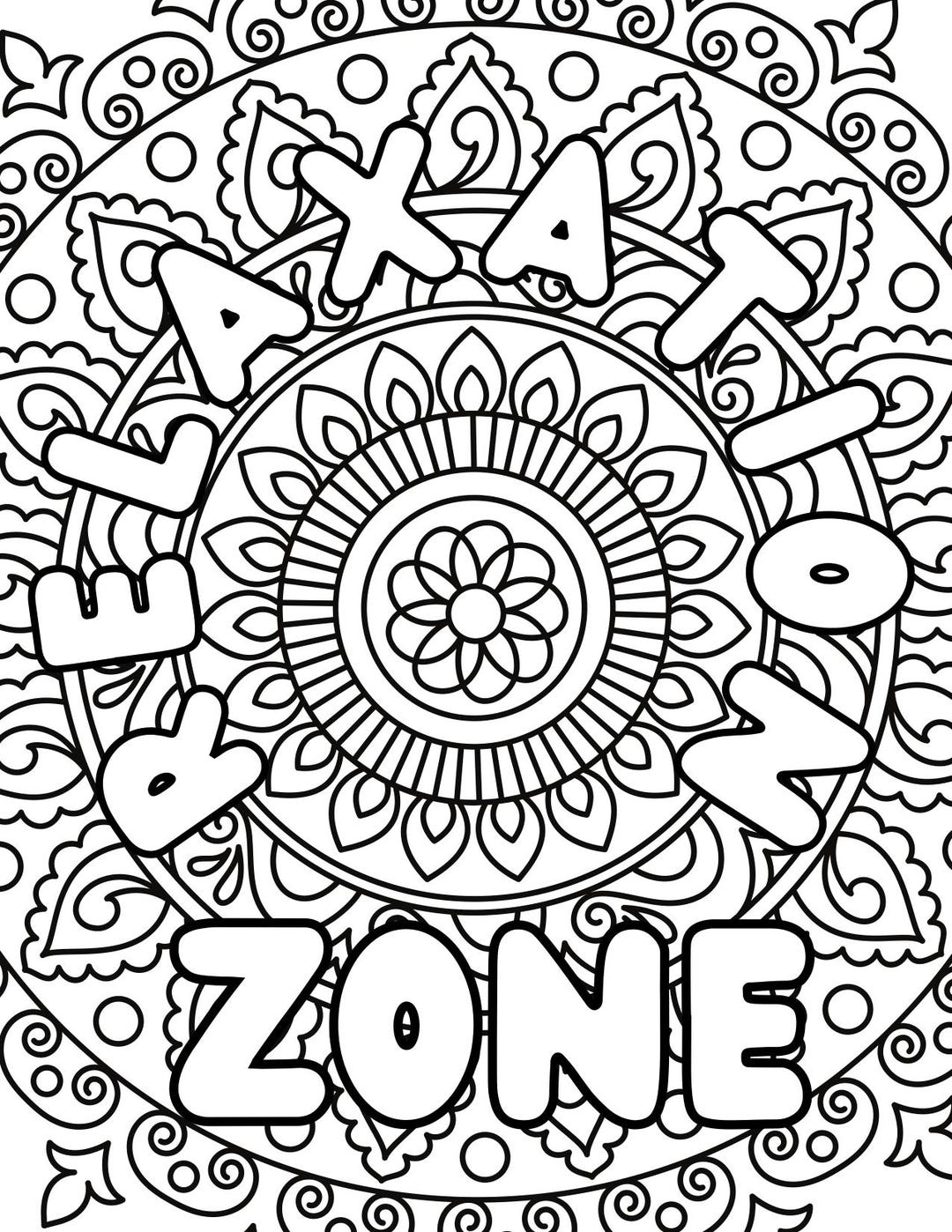 INSPIRATIONAL COLOURING PAGES - Etsy
