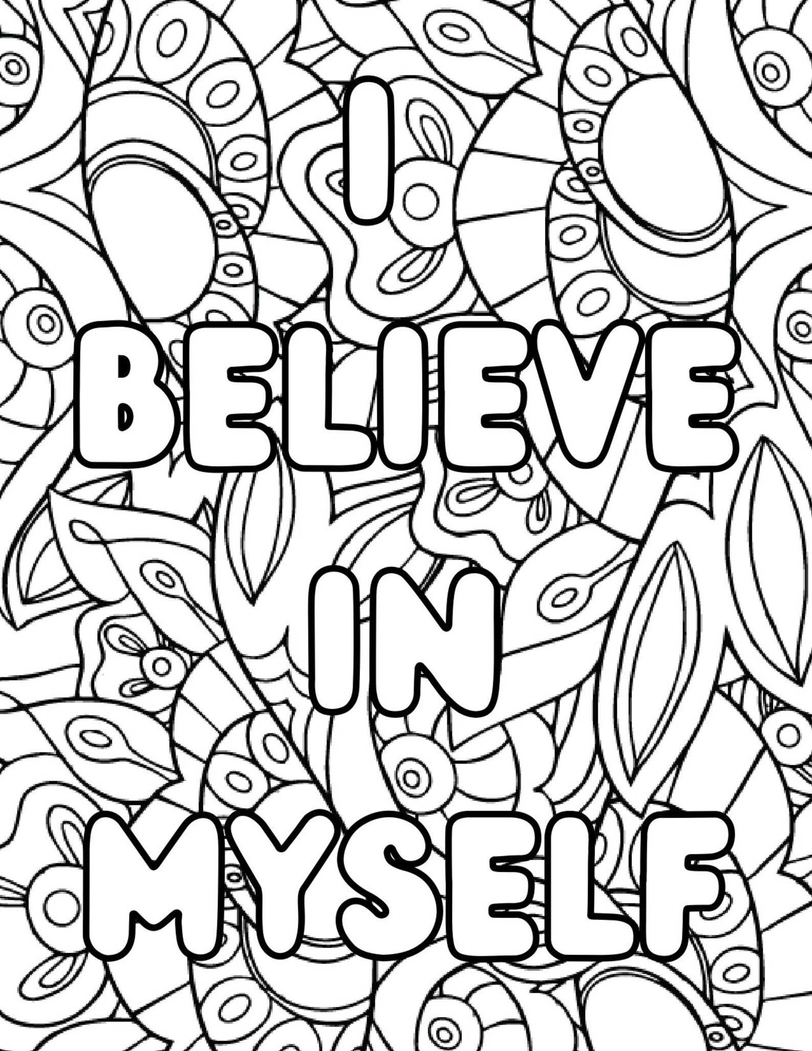 INSPIRATIONAL COLOURING PAGES - Etsy