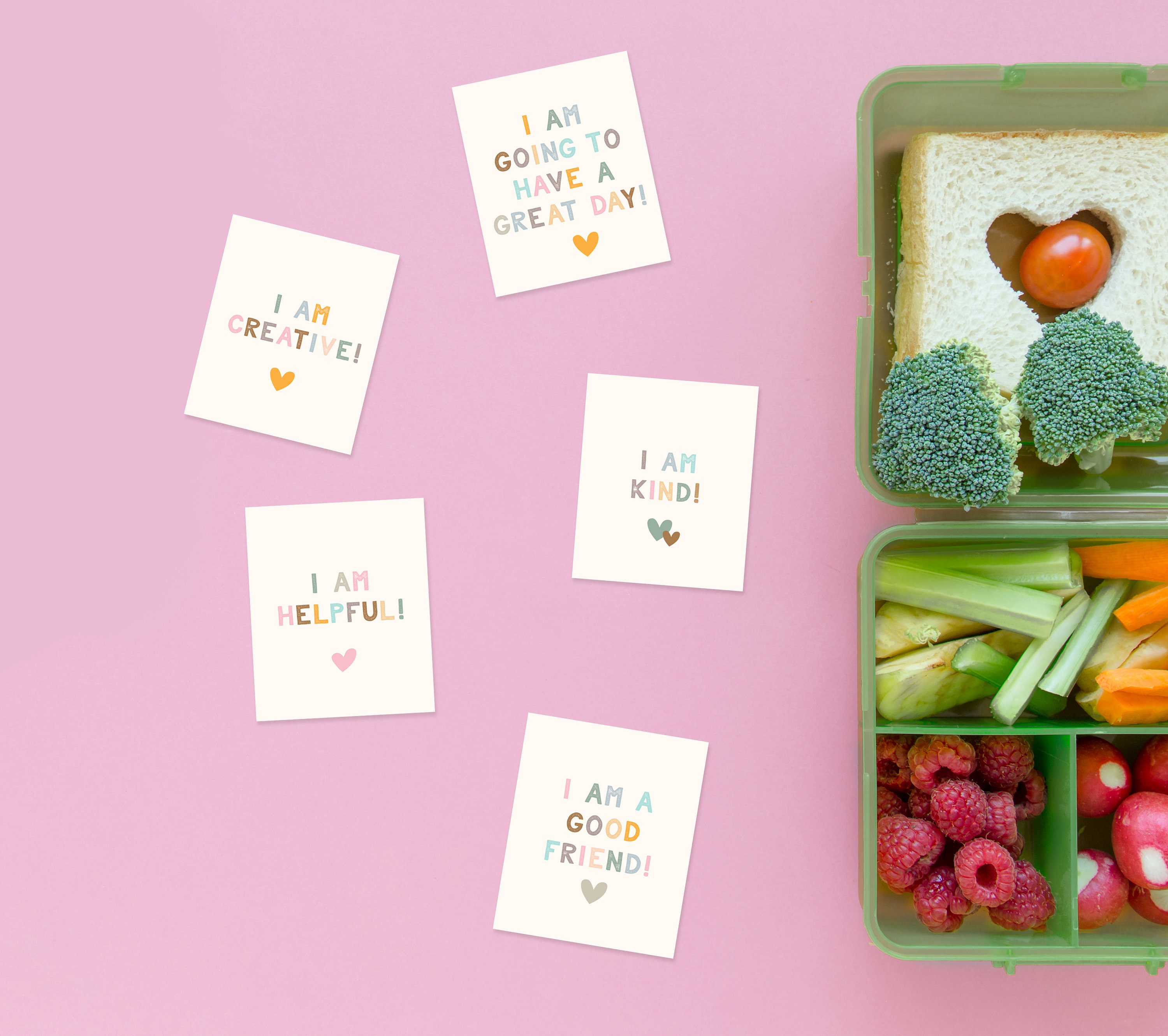 PRINTABLE Positive Motivational Lunchbox Affirmation Cards for Kids and ...
