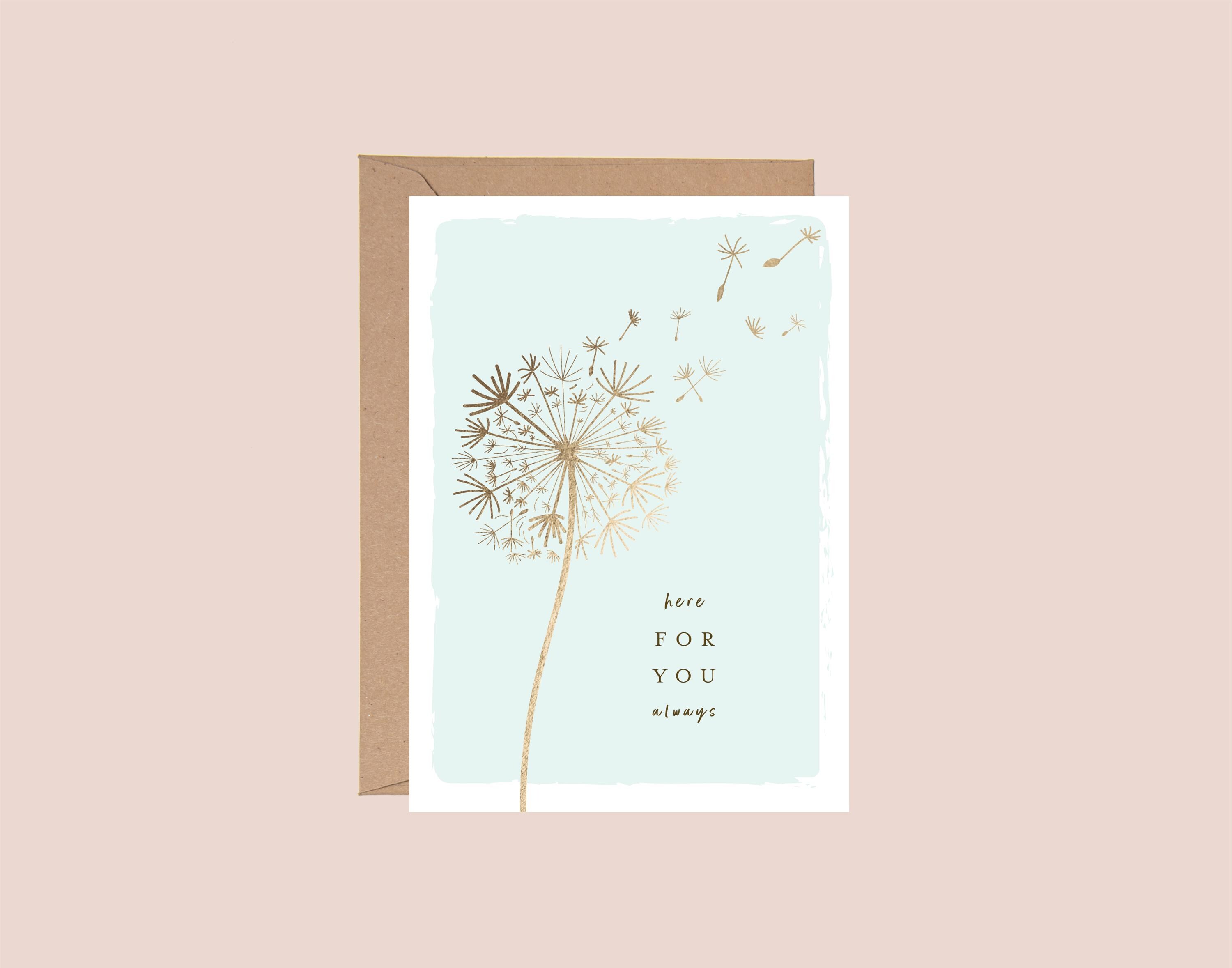 PRINTABLE Here for You Always Whimsical Dandelion Beauty Petals ...