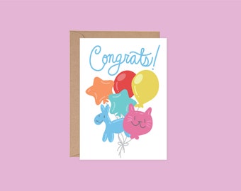 Congratulations Card Download Template, Printable Congrats Greeting ...