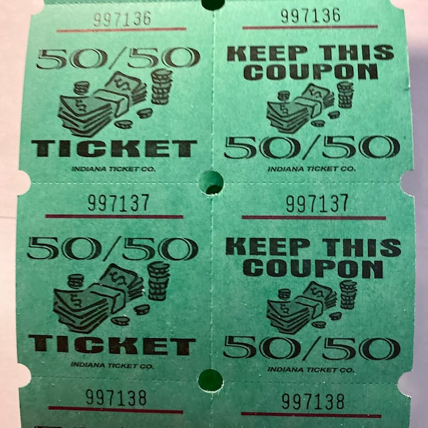 2 Part Tickets - Etsy