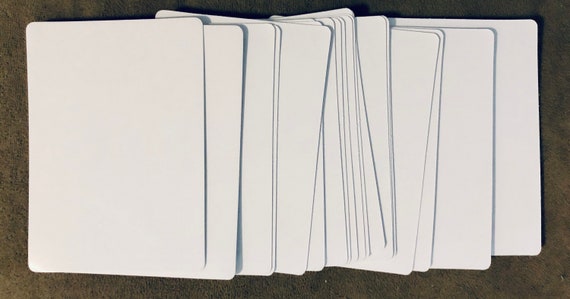 20 BLANK PLAYING CARDS | Etsy