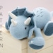 Amigurumi Crochet Pattern Sumo the Triceratops Dinosaur - Etsy UK