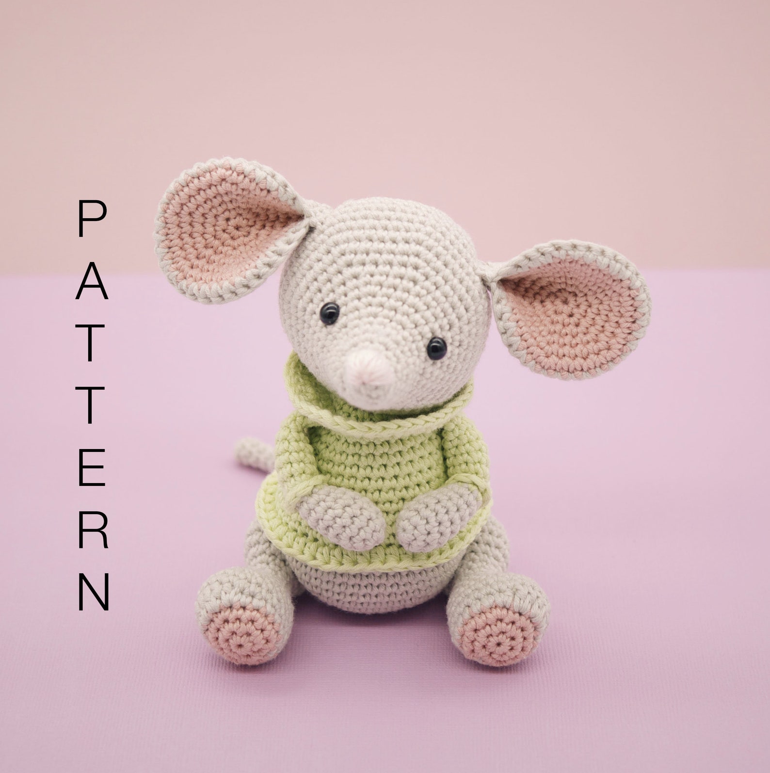 Amigurumi Crochet Pattern Albert the Mouse ENGLISH ONLY | Etsy