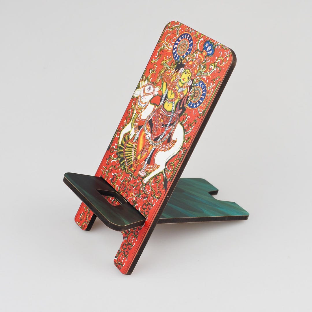 Indian Art Mobile Phone Stand, Handmade Cell Phone. Stand, Smart Phone ...