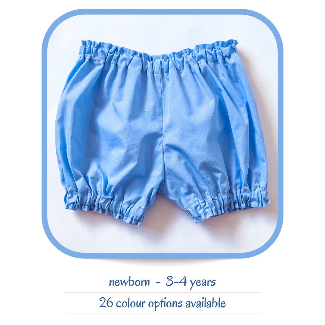 Girls Bloomer Shorts. 26 Colour Options. Light Blue Bubble Bloomers ...