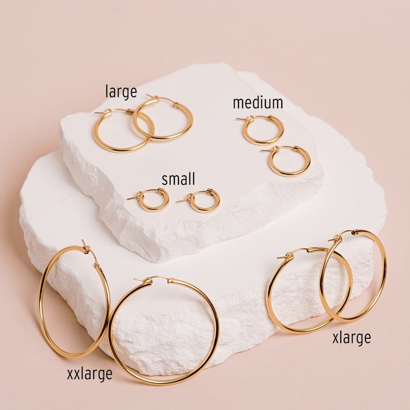 Small 14kt Earrings Set - Etsy