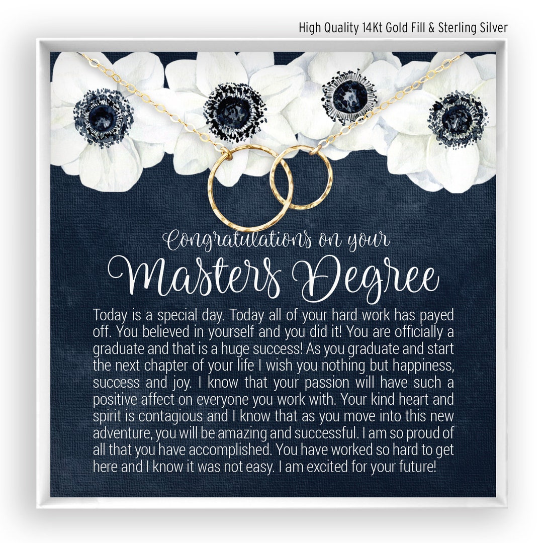 Masters Graduation Gift, Grad Gift for Her, Masters Degree Graduation ...
