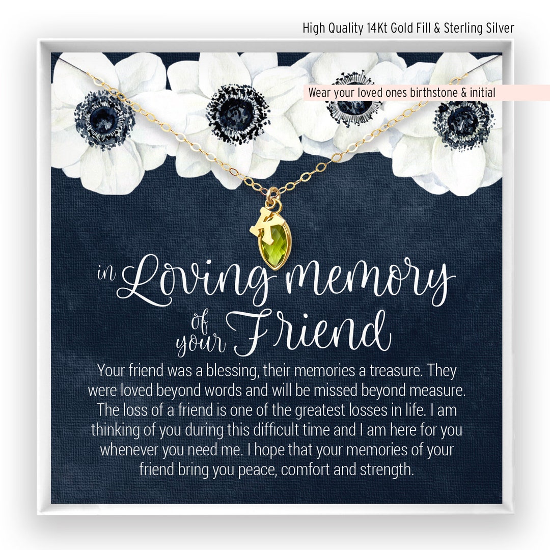 Loss of Friend Gift, Grief Gift, Sympathy Gift, Friend Remembrance ...