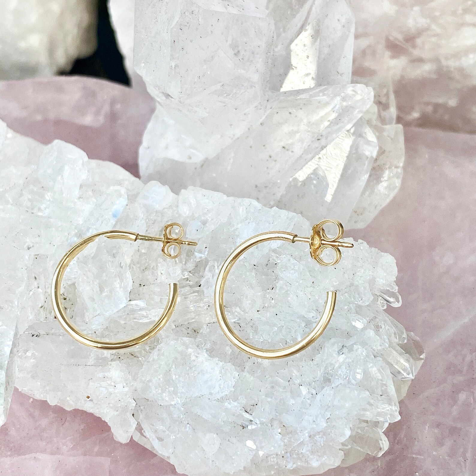 Stud Hoop Post Hoops Modern Hoops Hoops With Stud Stud - Etsy