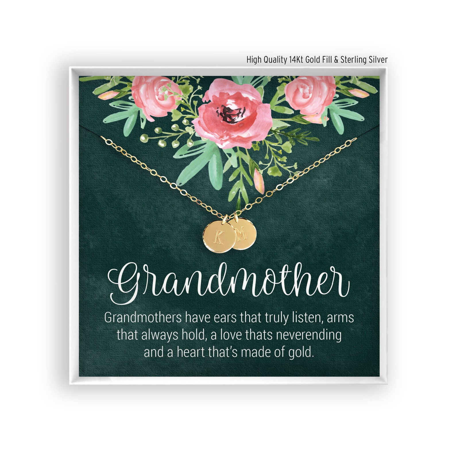 Personalized Grandmother Gift Grandma Necklace Gift From - Etsy