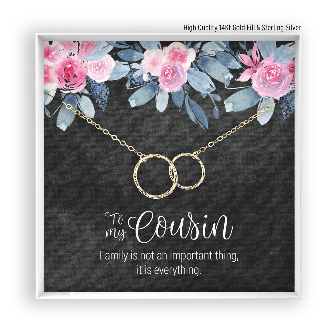 Cousin Necklace, Cousin Gift, Cousin Birthday Gift, Meaningful Gift ...