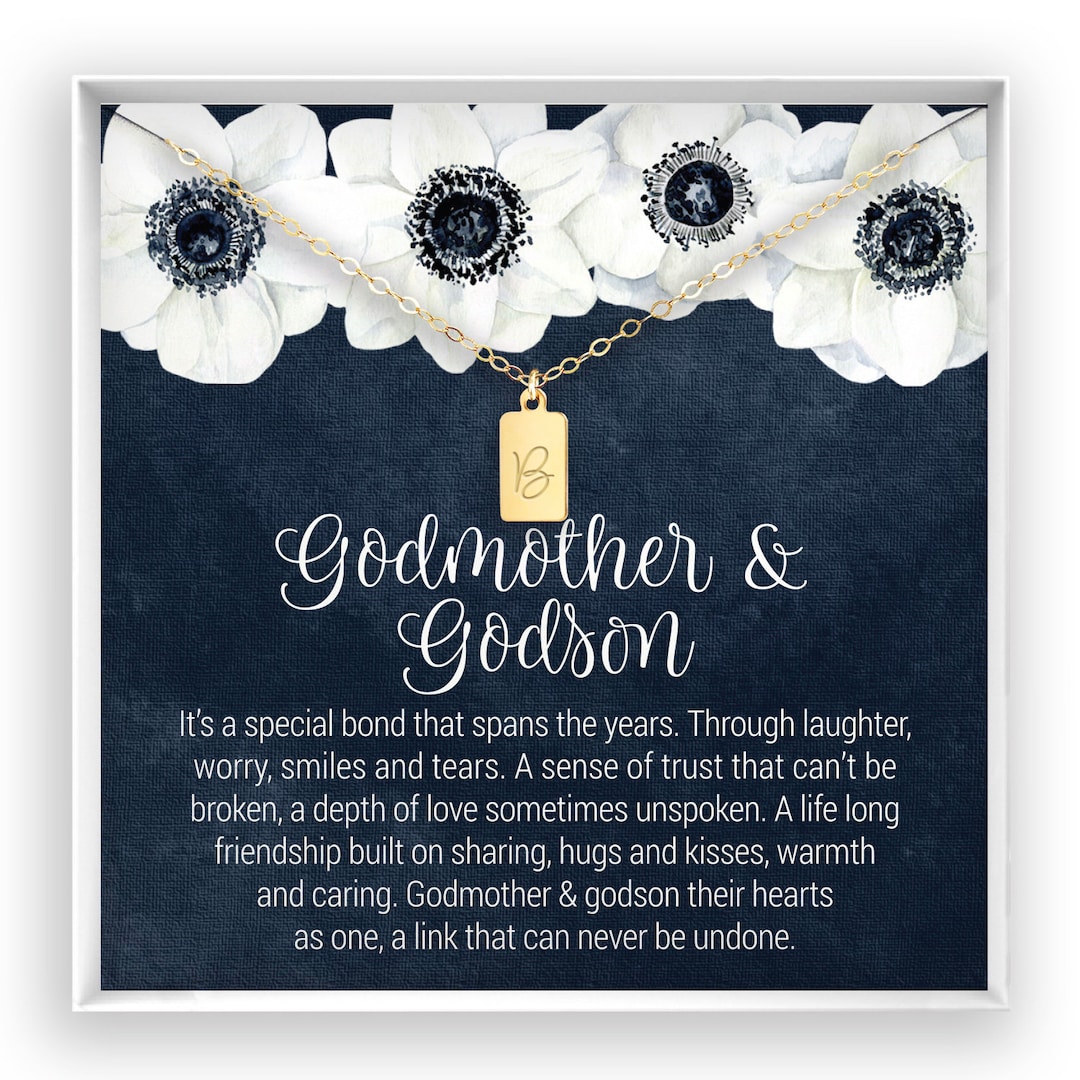 Godmother & Godson Necklace, Godmother Gift, Gift for Godmother From ...