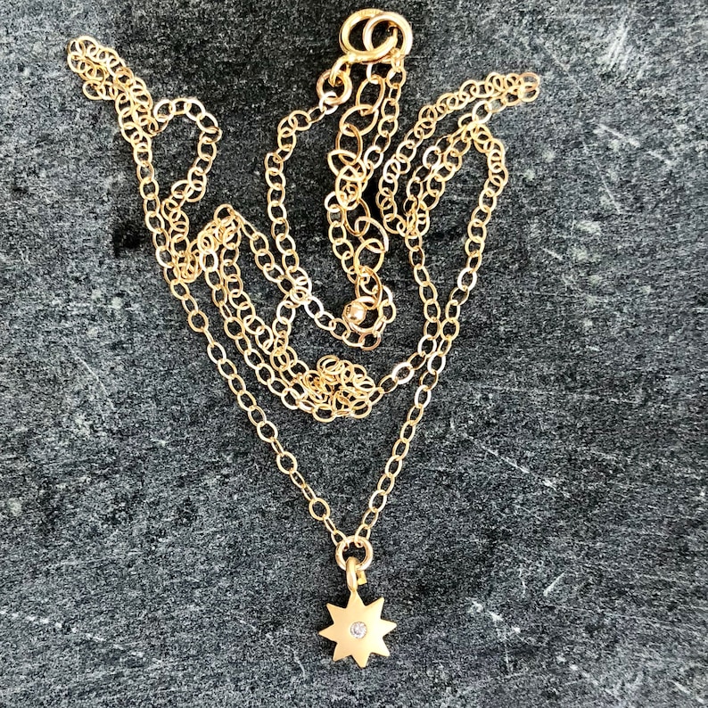 Tiny Sun Necklace Be the Sunshine Sungift Dainty Sun Charm | Etsy