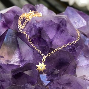 Tiny Sun Necklace, Be the Sunshine, Sungift, Dainty Sun Charm ...