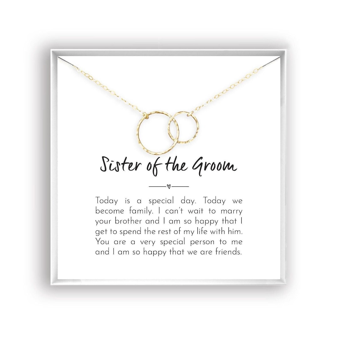 Sister of the Groom Gift, Sister in Law Gift, Sister of the Groom, Gift ...