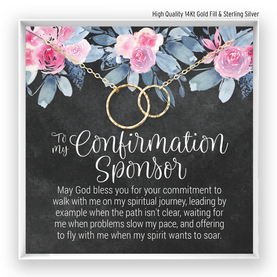 Confirmation Sponsor Gift for Women Sponsor Confirmation Necklace Gifts ...