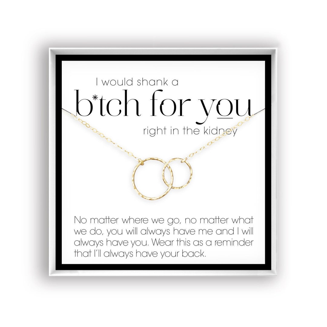 Funny Gift for Friend, Sister, Best Friend, Woman Necklace, Id Shank a ...