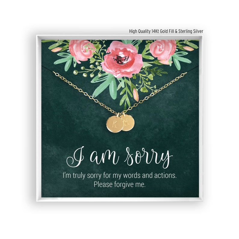 I'm Sorry Gift Apology Gift Necklace for Her Forgive - Etsy
