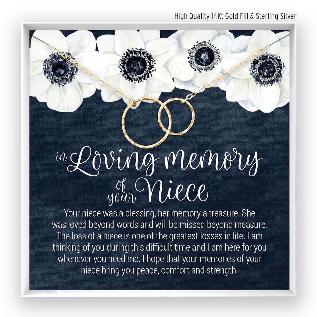 Loss of Niece Gift, Grief Gift, Sympathy Gift, Niece Remembrance ...