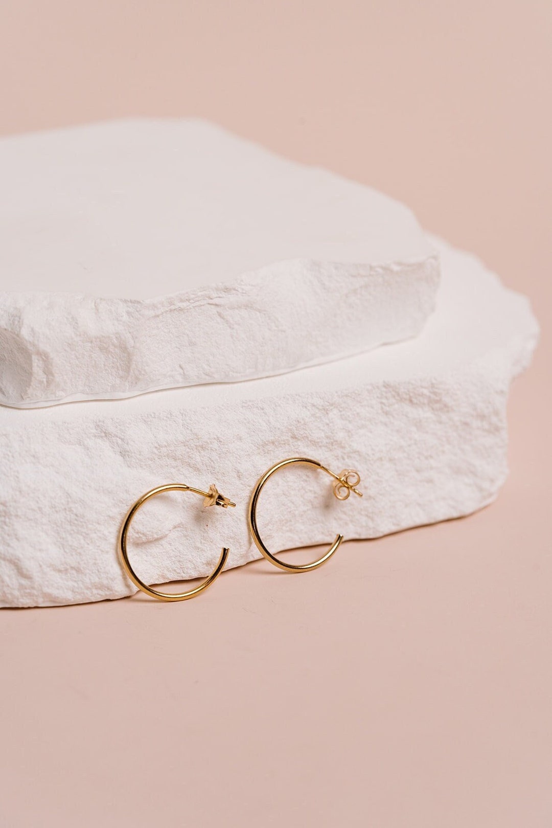 Stud Hoop, Post Hoops, Modern Hoops, Hoops With Stud, Stud Hoop ...