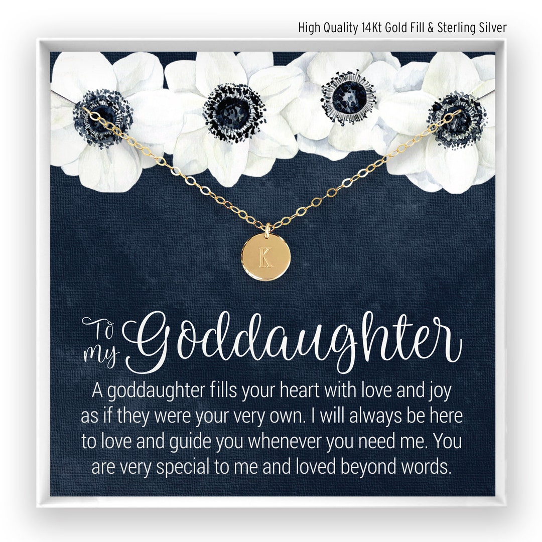 Personalized Goddaughter Gift, Christmas Gift, Custom Engraved Disc ...