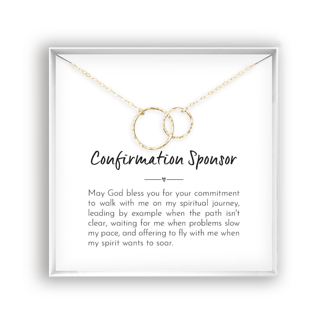 Confirmation Sponsor Gift for Women Sponsor Confirmation Necklace Gifts ...