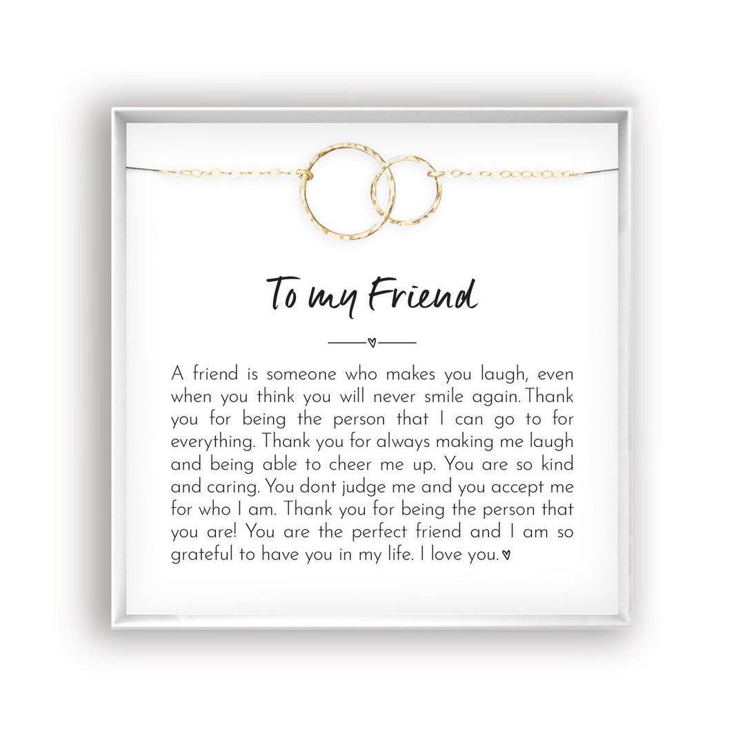 Friendship Necklace Gift for Friend Necklace for Friend Birthday Gift ...