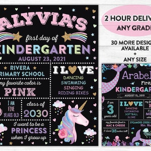 Editable Back to School Sign Printable First Day of School - Etsy